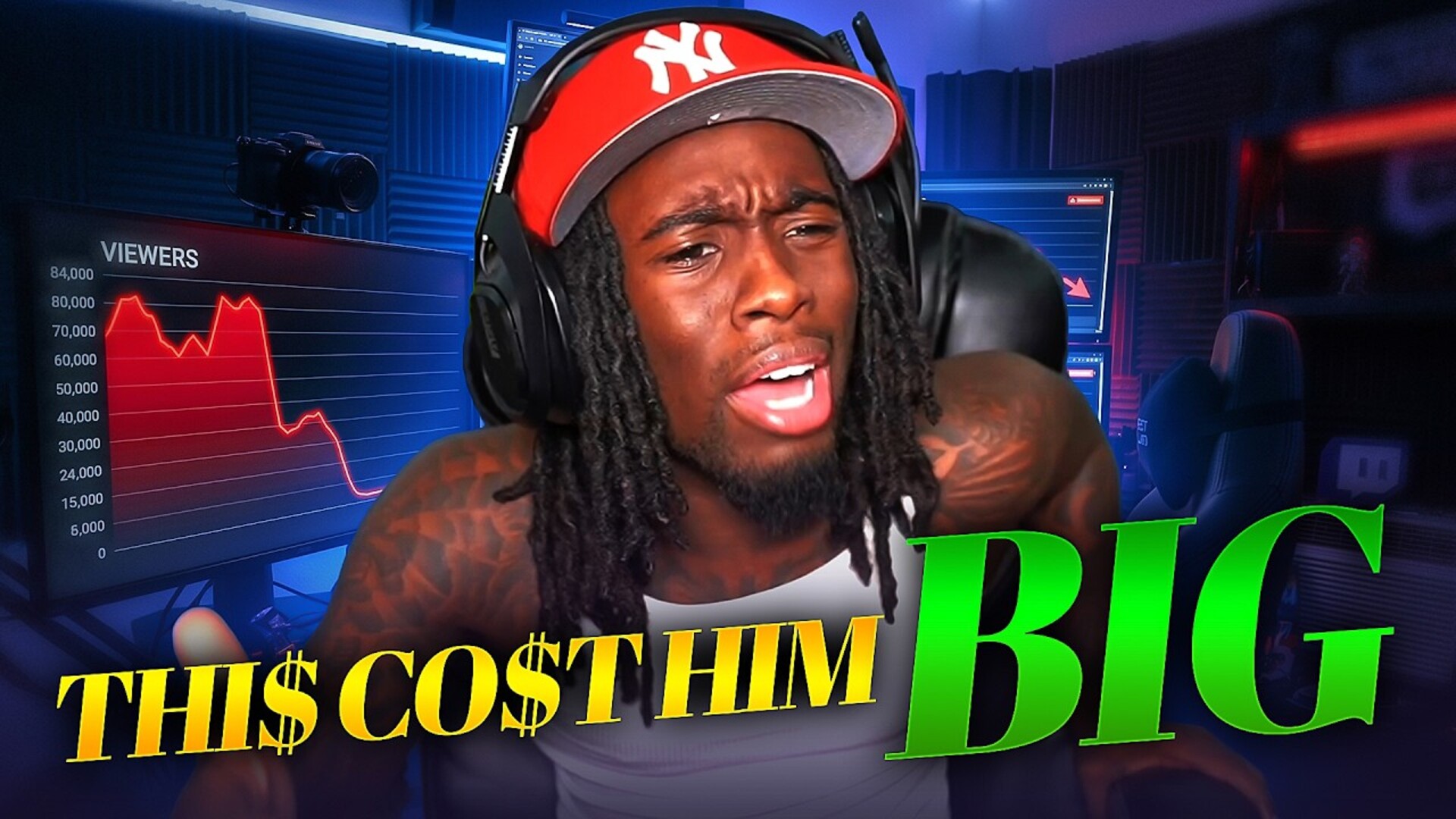How much Kai Cenat is losing during his Twitch break