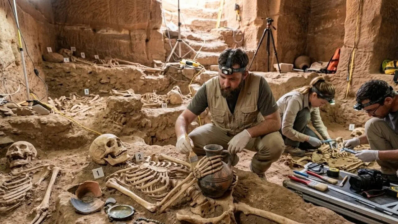 Indiana Jones comes to life: 12 skeletons found in a hidden Petra tomb ...