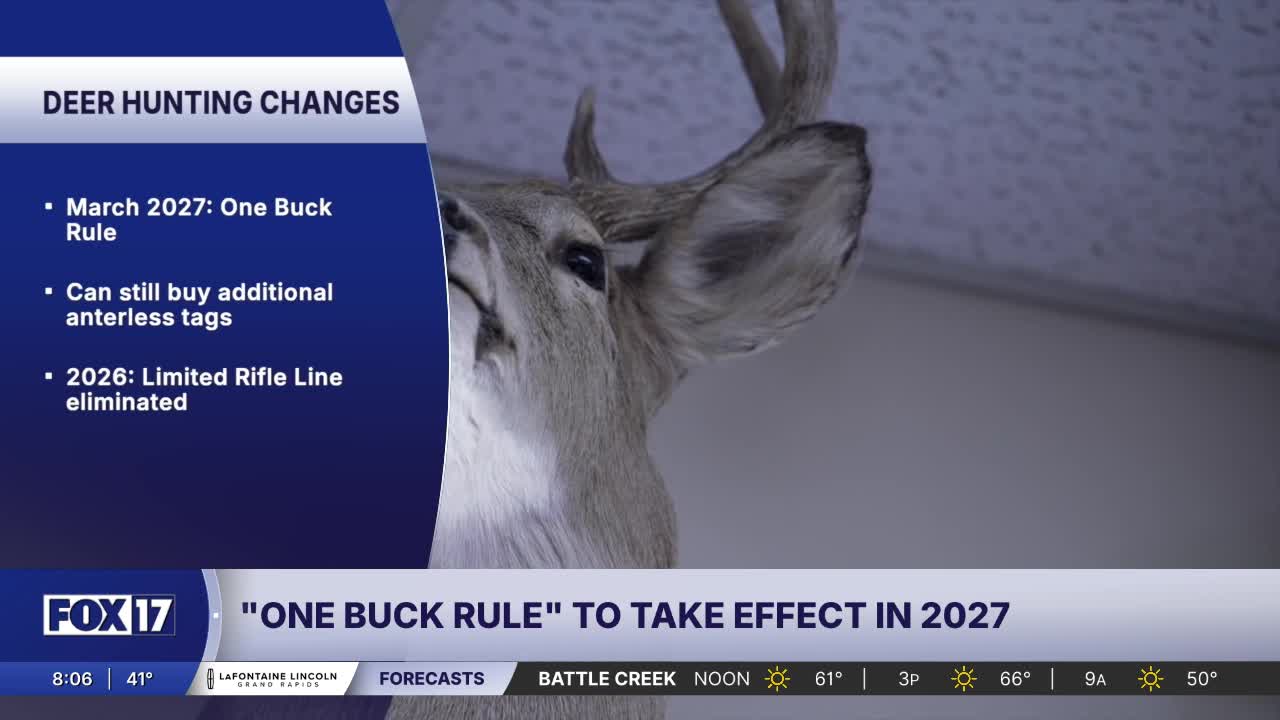Michigan's 'one buck rule': NRC votes to limit antlered deer harvest in ...