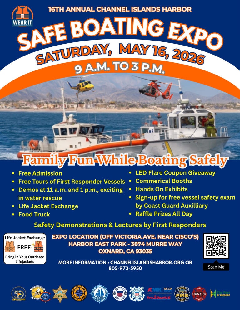 Watch ocean rescue operations, tour vessels at Channel Islands Harbor