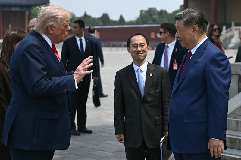 Hot mic catches swearing as tensions soar at Trump's China summit