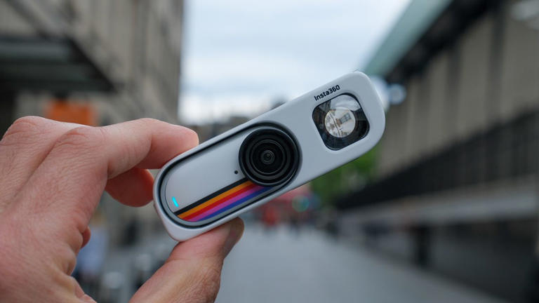 Insta360 turned its action camera into a tiny retro shooter and it’s as ...