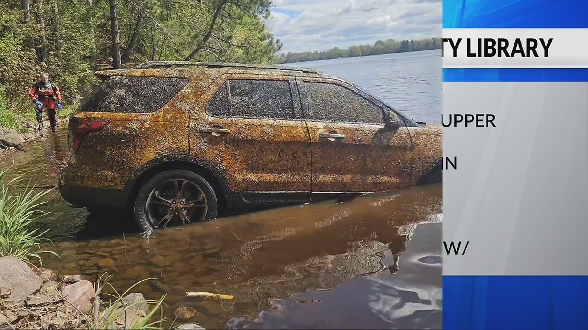 Stolen vehicle recovered in Lake Wissota
