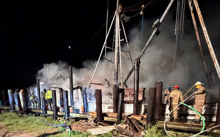 No injuries after fire tears through boat docked in Swan Quarter