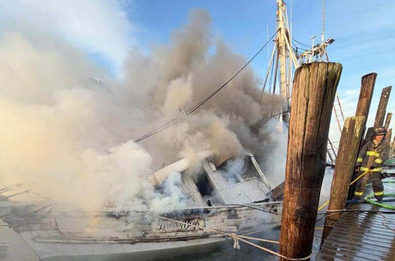 No injuries after fire tears through boat docked in Swan Quarter