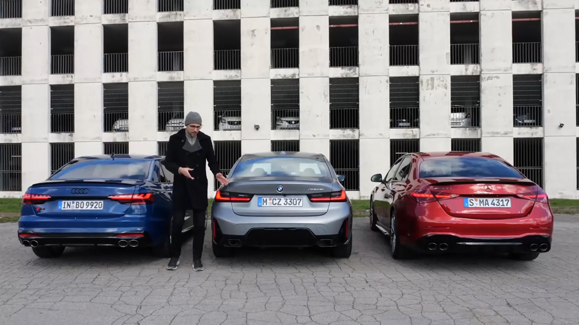 BMW M340i vs Mercedes C43 vs Audi S4 ultimate German sedan battle