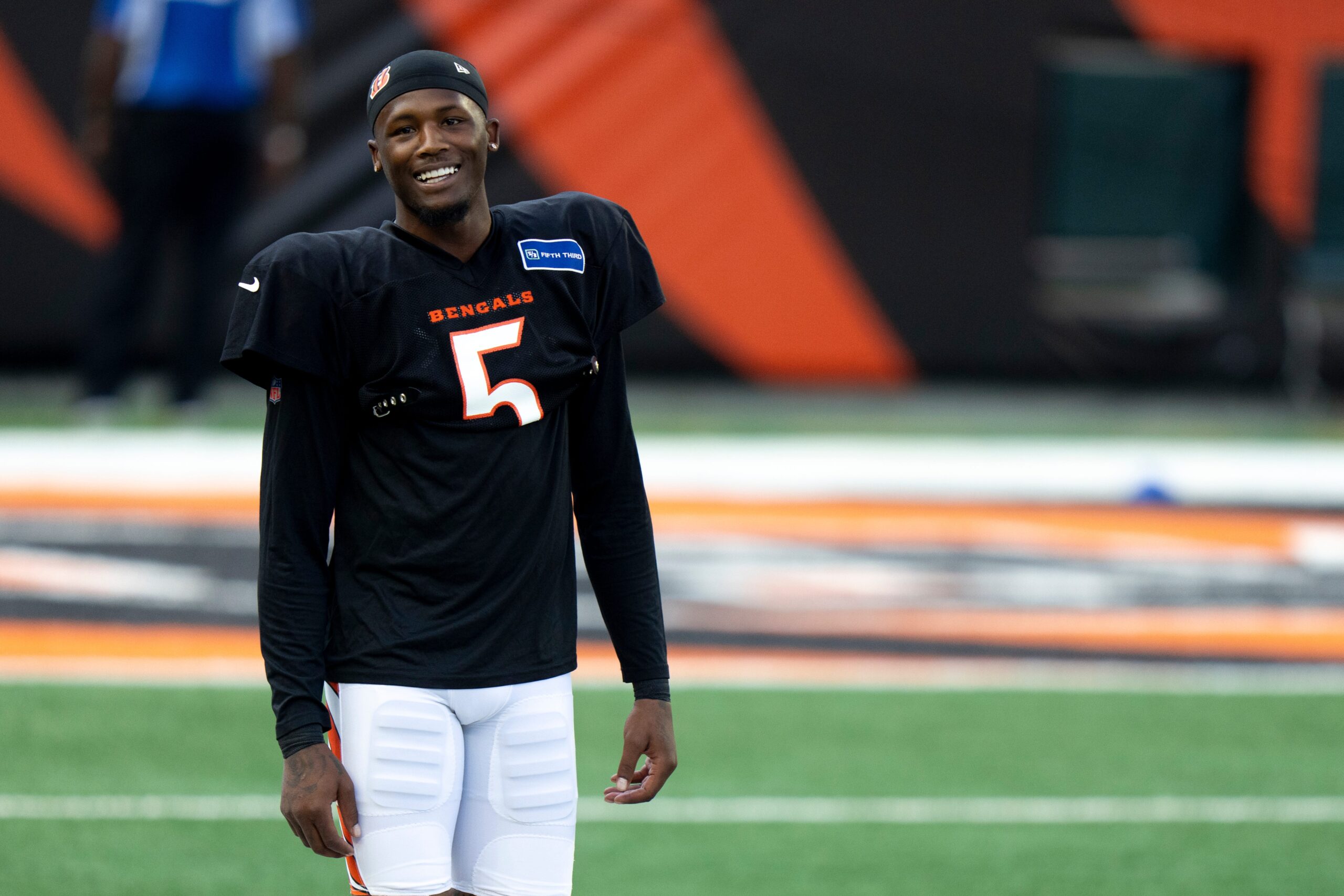 Bengals wide receiver Tee Higgins pops up at the next best place to be ...