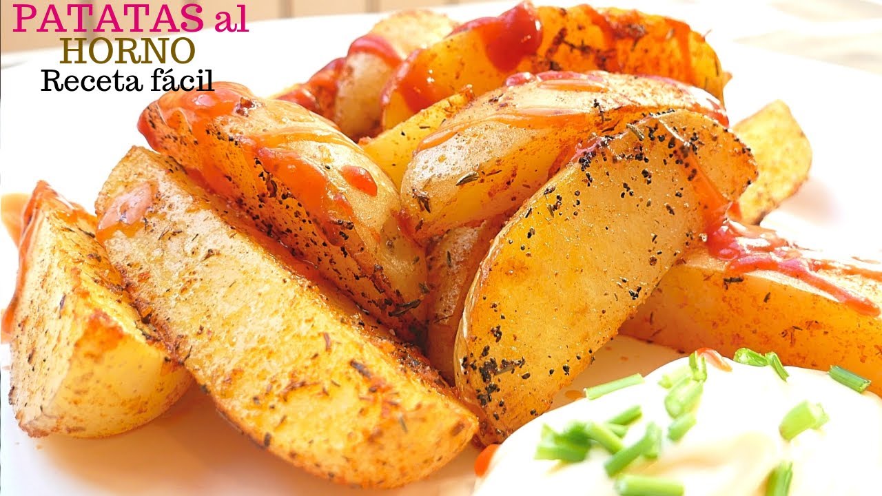 Patatas deluxe caseras al horno crujientes, fácil y súper deliciosas