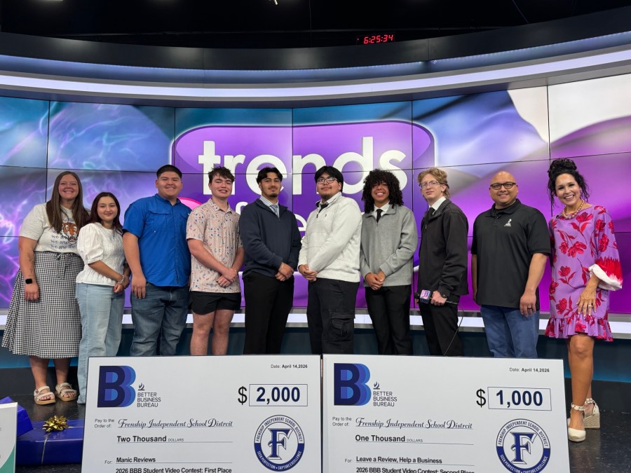 Two big wins for Frenship High School students in the BBB video contest