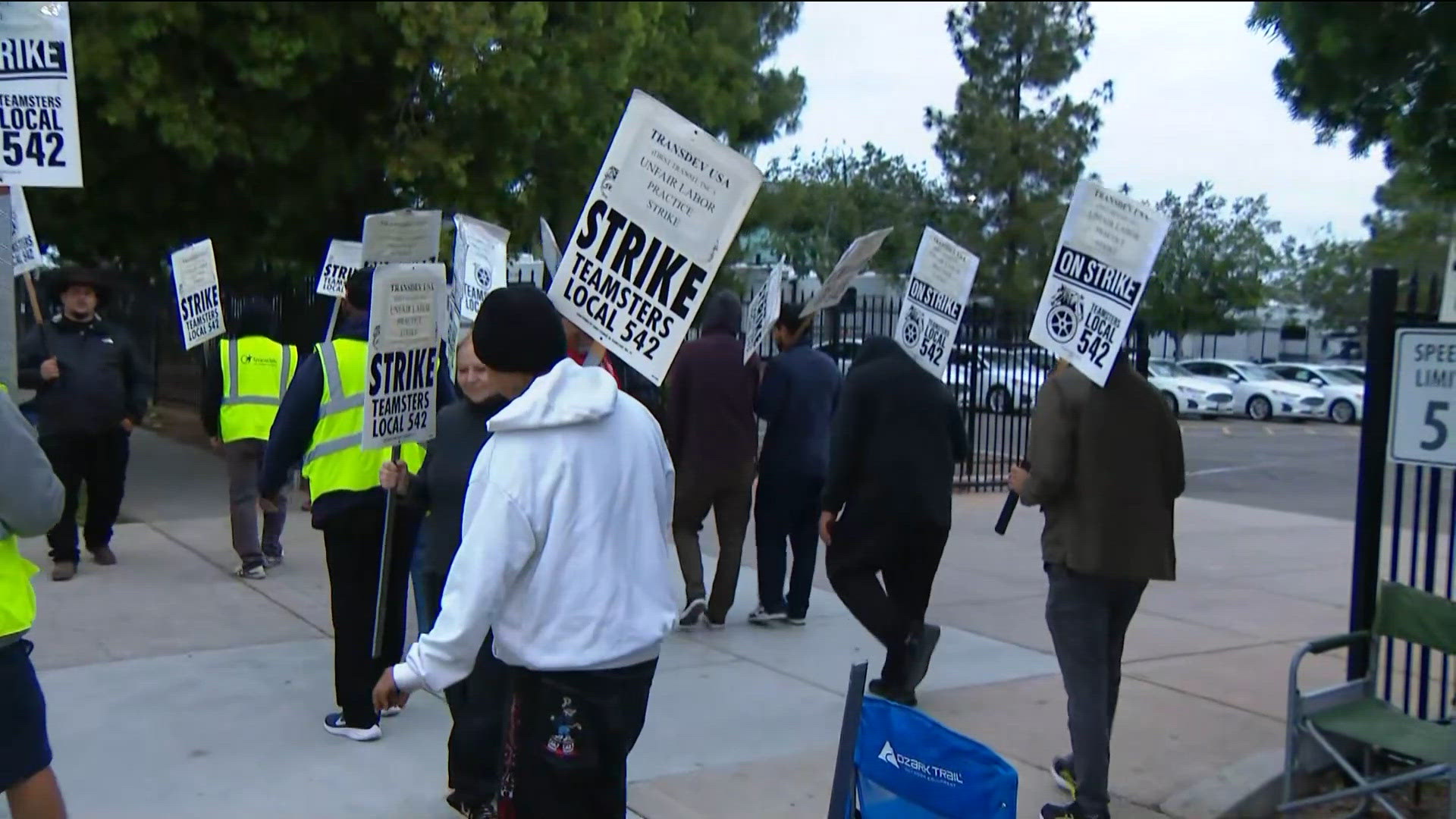 San Diego Transdev workers on strike due to contract negotiations ...
