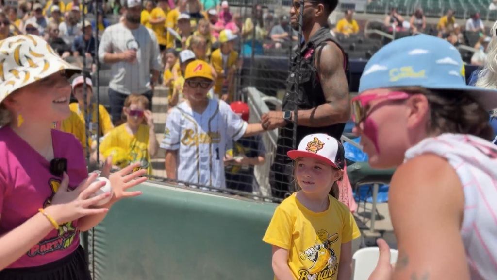 Marietta softball fan shares unforgettable moment with Party Animals ...