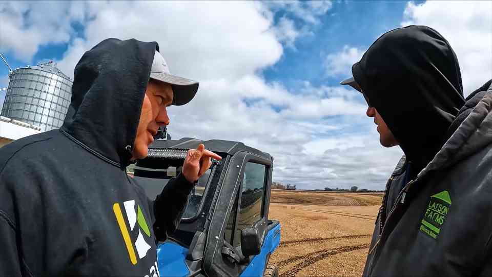 Hauling corn and checking weights