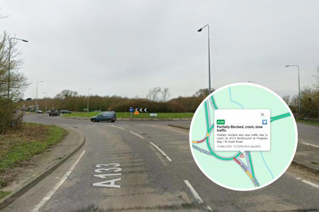 Traffic building on key route after reported crash blocks road