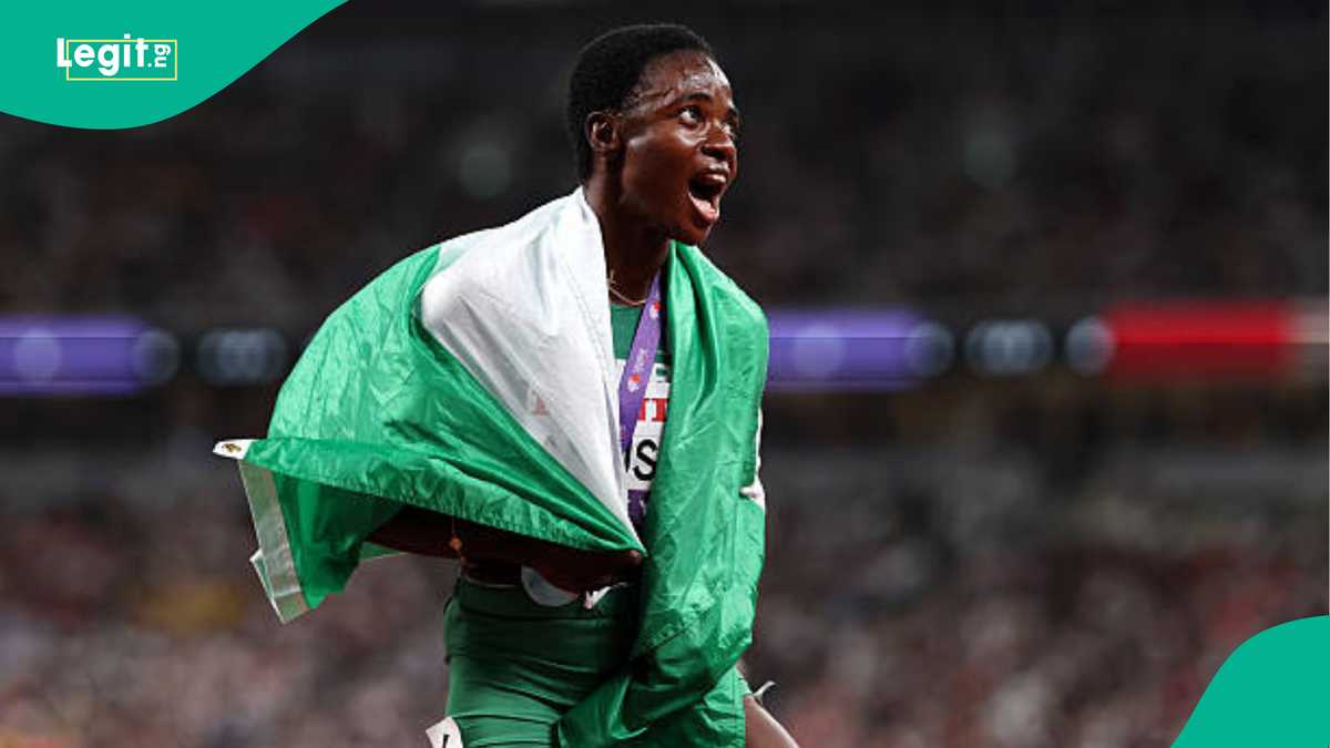 Video: Drama in Ghana as old Nigerian anthem plays during Tobi Amusan’s ...