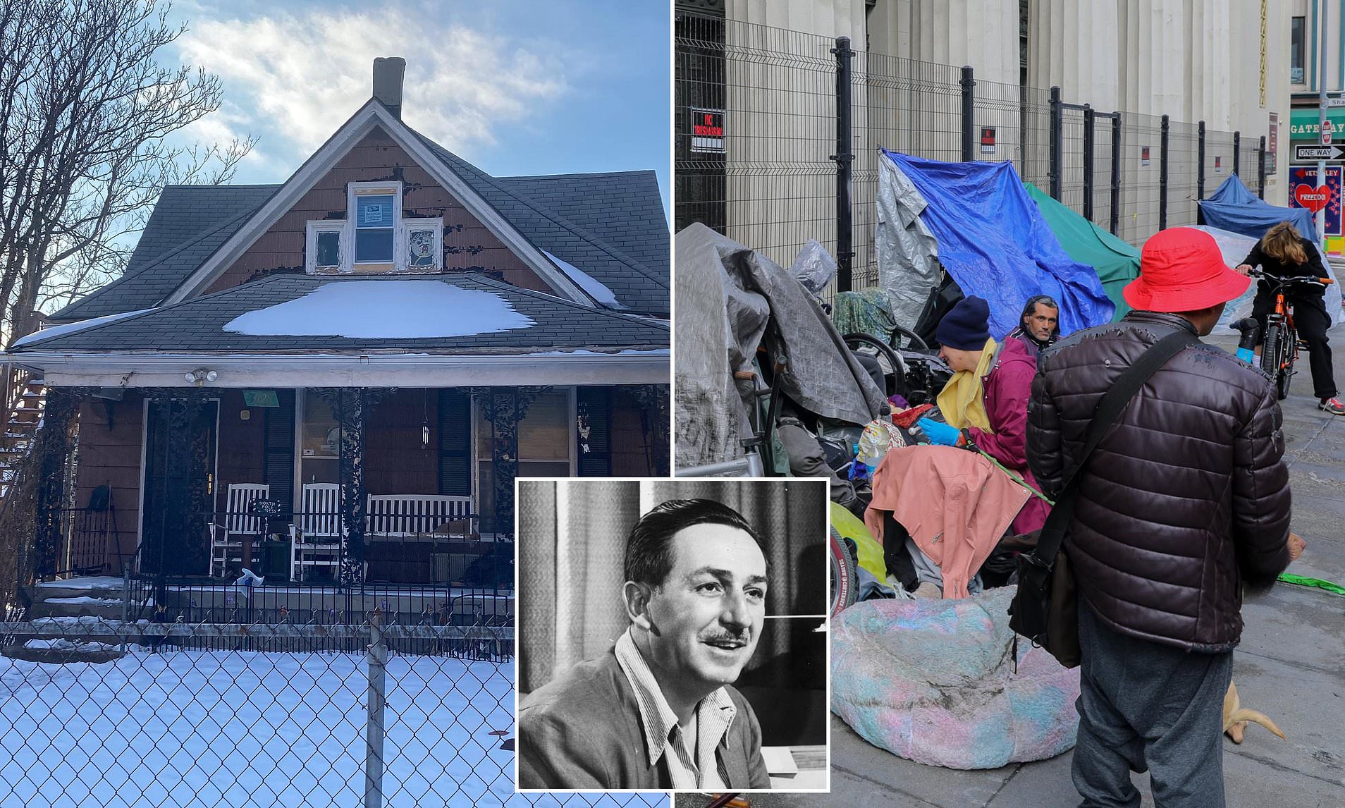 Tourists horrified as Walt Disney's storybook childhood home is overrun ...