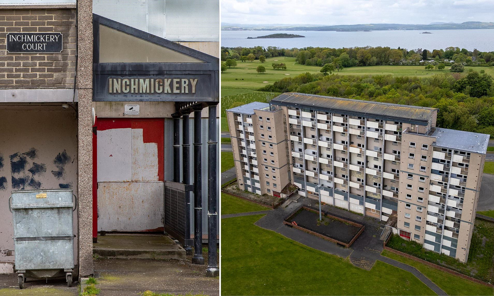 Abandoned tower block demolition is halted in the eleventh hour as last ...