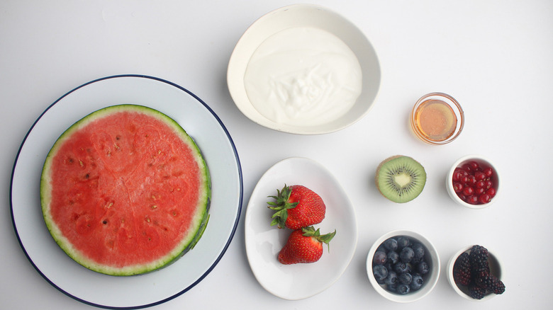 Watermelon pizza recipe