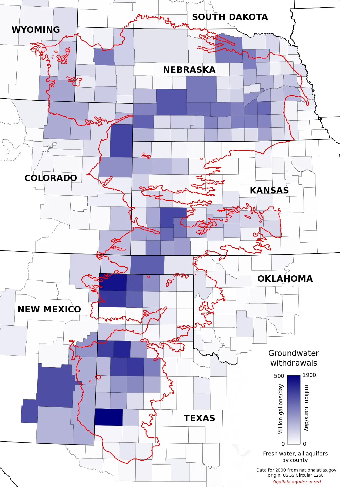 A massive underground aquifer is drying up: 6 states are running out of ...