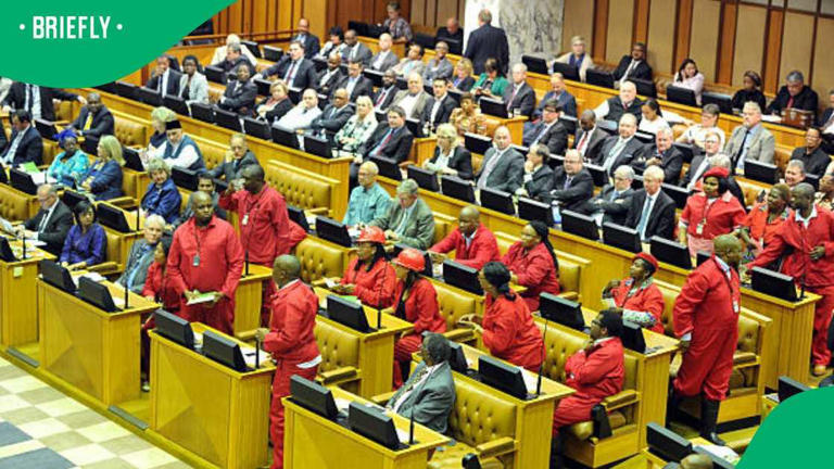 Ramaphosa faces heated protest in Parliament as EFF, MK walk out