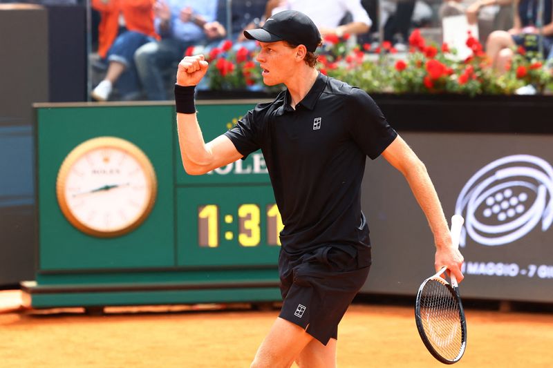 Tennis - Unstoppable Sinner surges into Rome semis with record 32nd ...