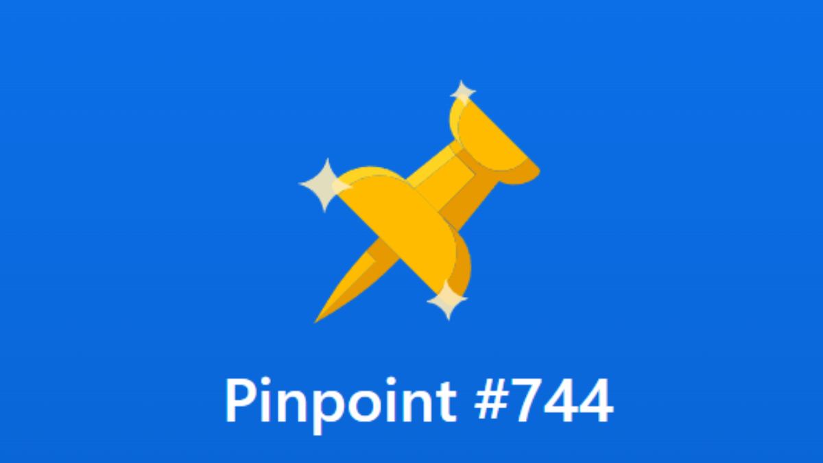 Today’s Pinpoint #744 LinkedIn answer (May 14, 2026)