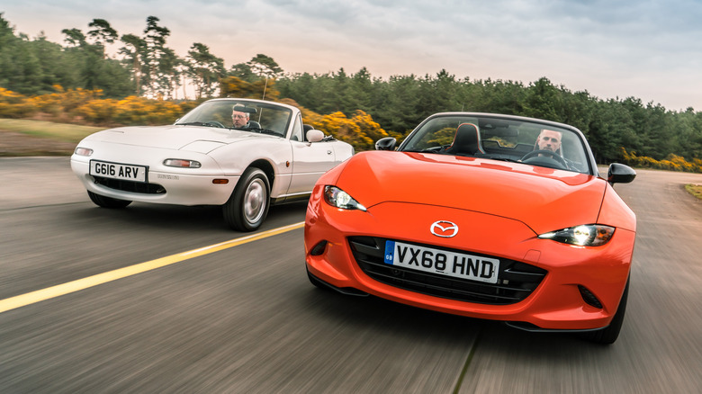 Every generation of the Mazda Miata ranked by engine power