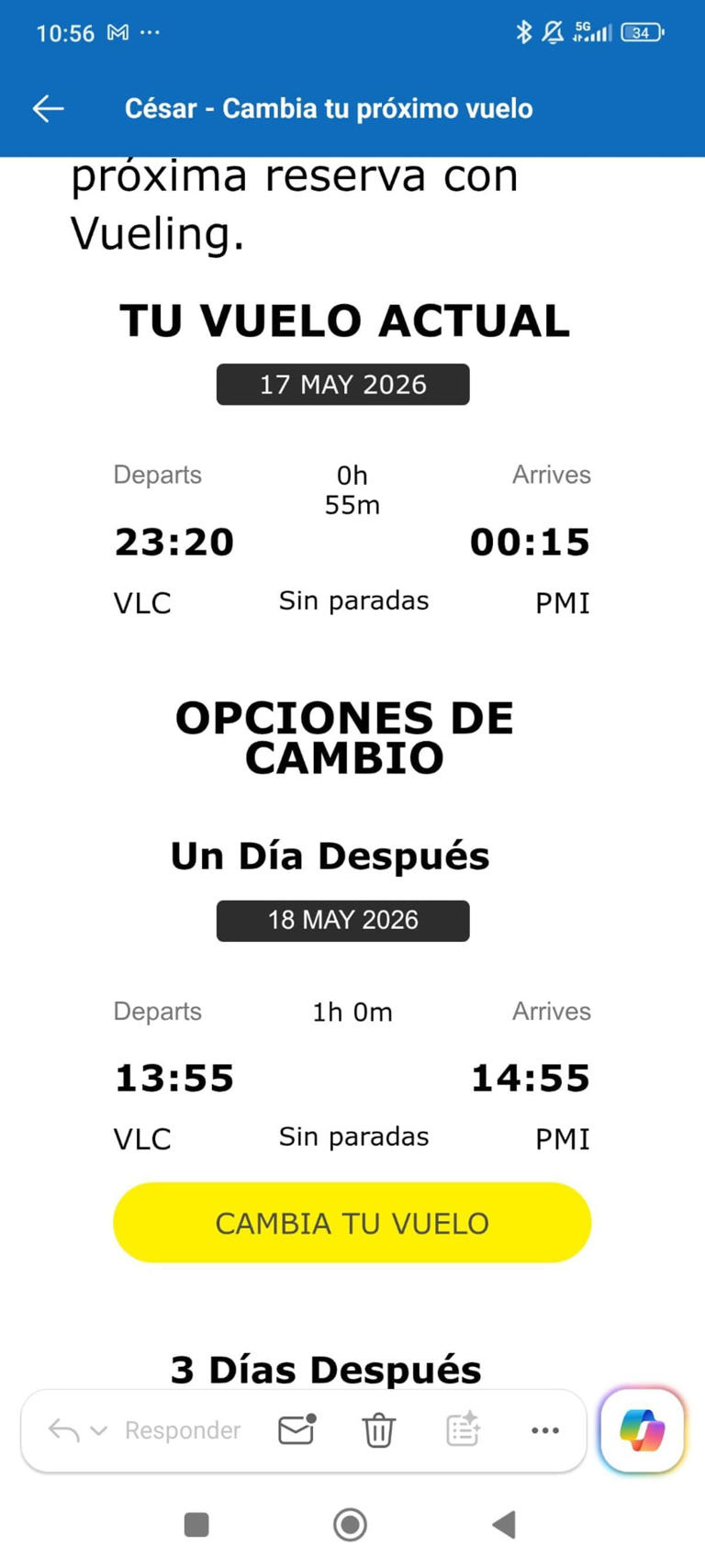 Vueling ofrece hasta 225 euros para que pasajeros cambien su vuelo de ...