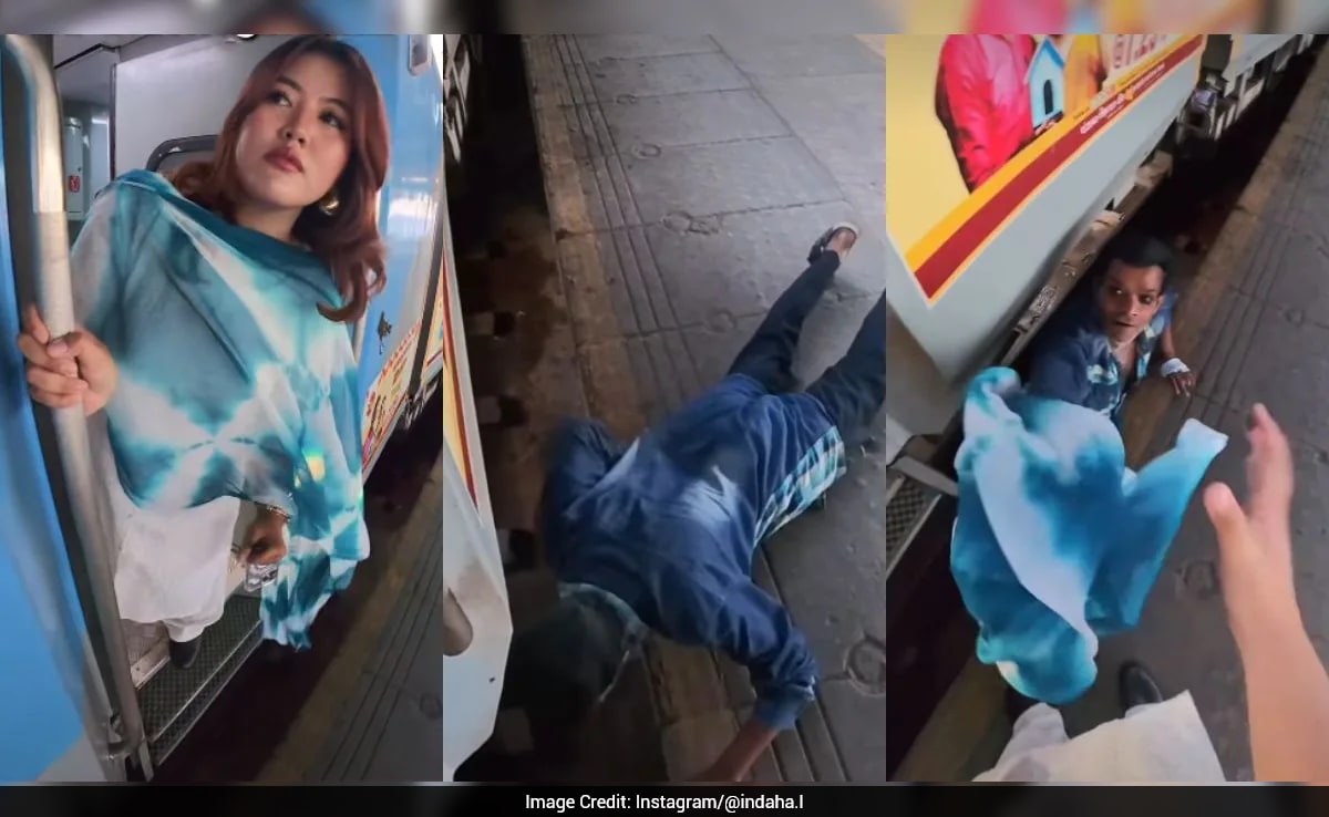 Indian man jumps on railway track to retrieve Indonesian woman's ...