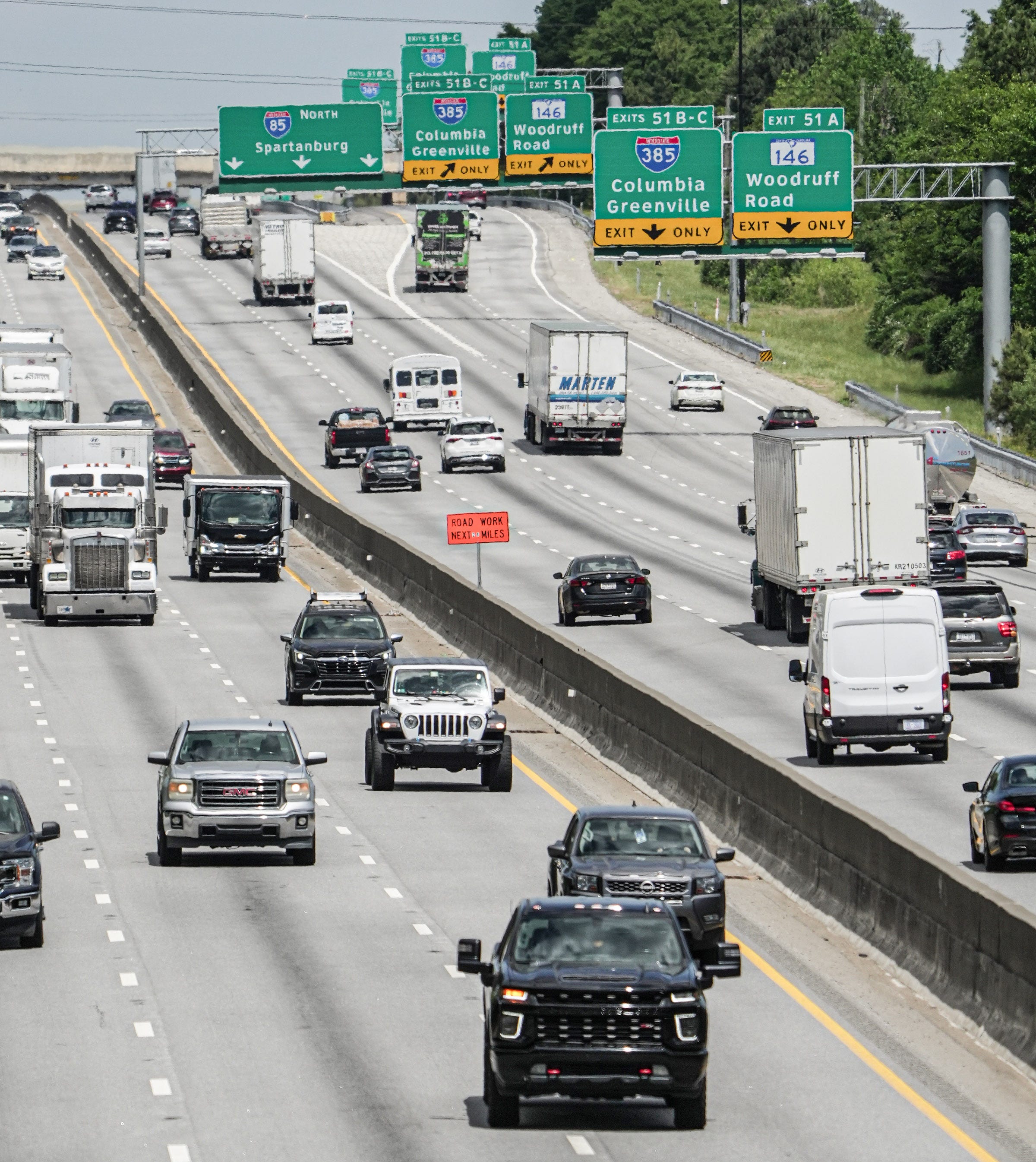 Federal Homeland Security presence on I-85 for safe driving operation