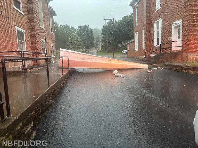 Steeple blows off church as storms sweep through the Susquehanna Valley
