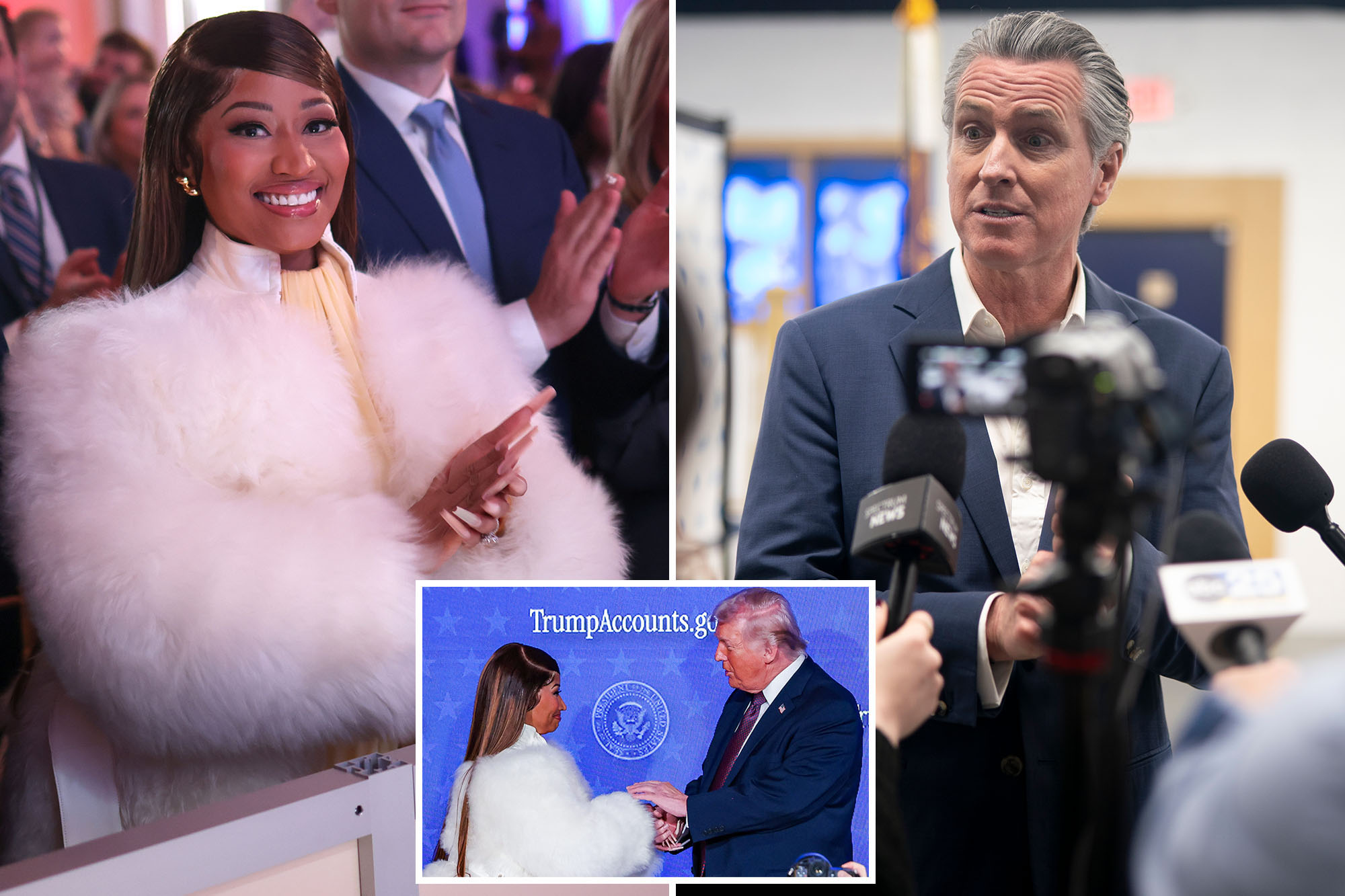 Nicki Minaj credits Gavin Newsom for tilting her toward Trump after gov ...