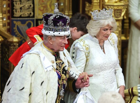 Queen Camilla spotted with odd accessory at State Opening of Parliament