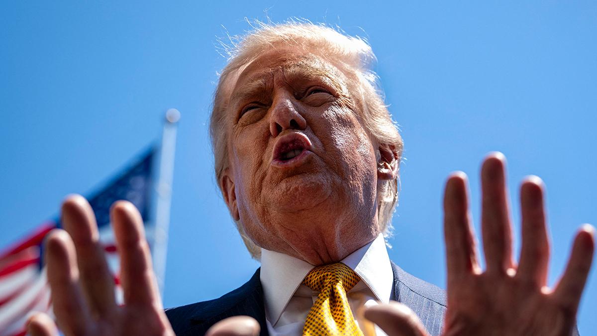 Donald Trump's 'gnarly' hand goes viral after landing in China as ...
