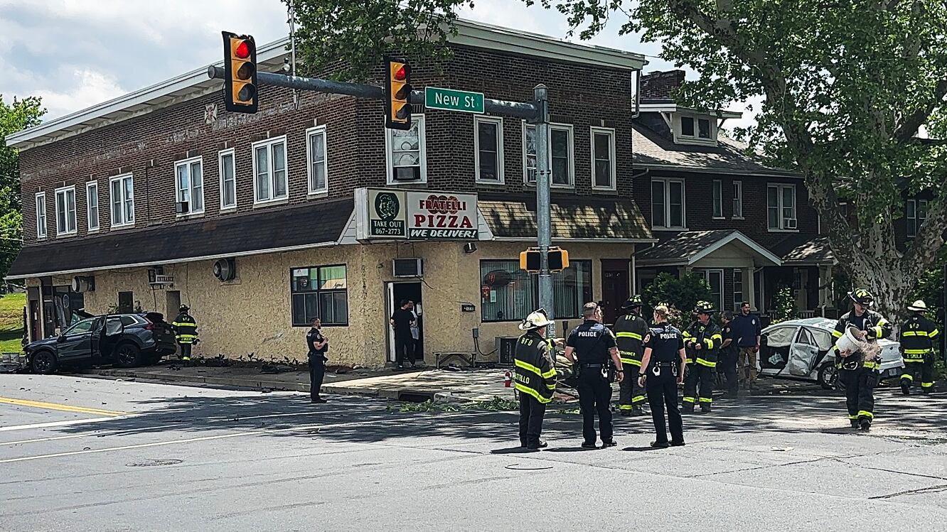 Fiery Bethlehem crash sends 3 to hospital, brings down power lines: police