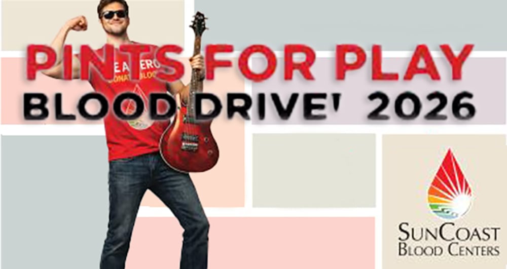 SunCoast Blood Centers hosts 18th annual Pints for Play blood drive ...