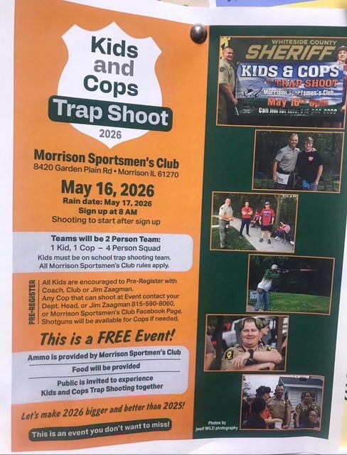 Kids and cops trap shooting event in Morrison May 16