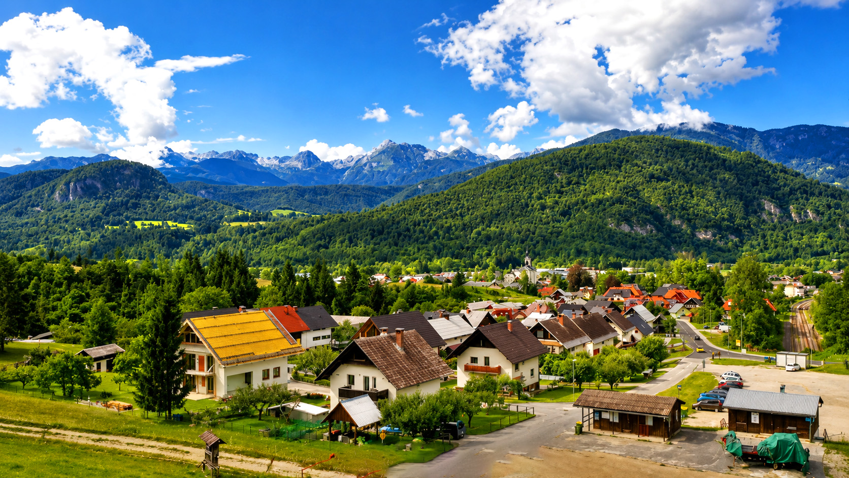Lake Bled’s fairytale island surrounded by alpine mountains