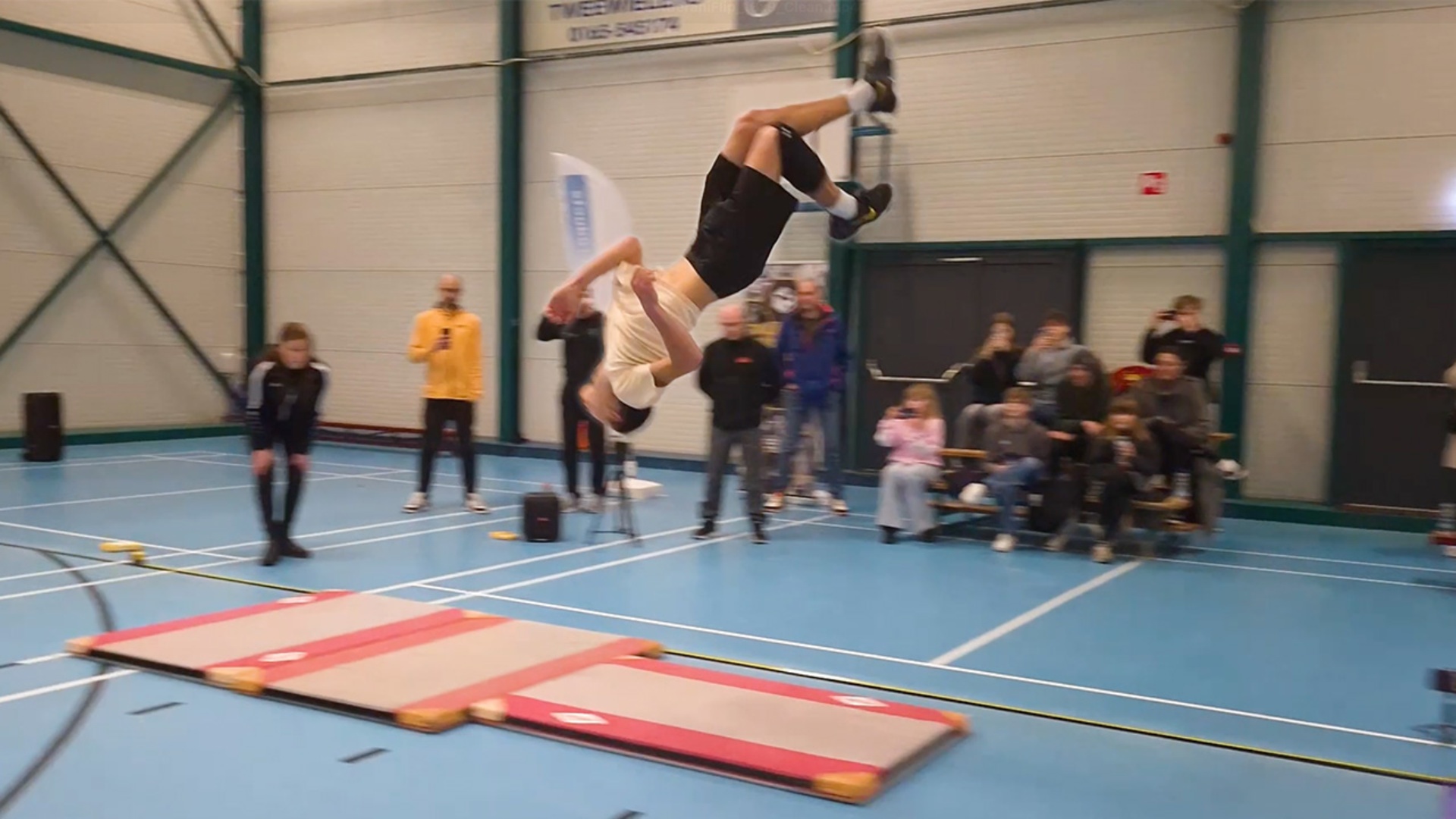 Longest Berani flip 5.72 metres (18.77 ft) by Jayden Van Bommel
