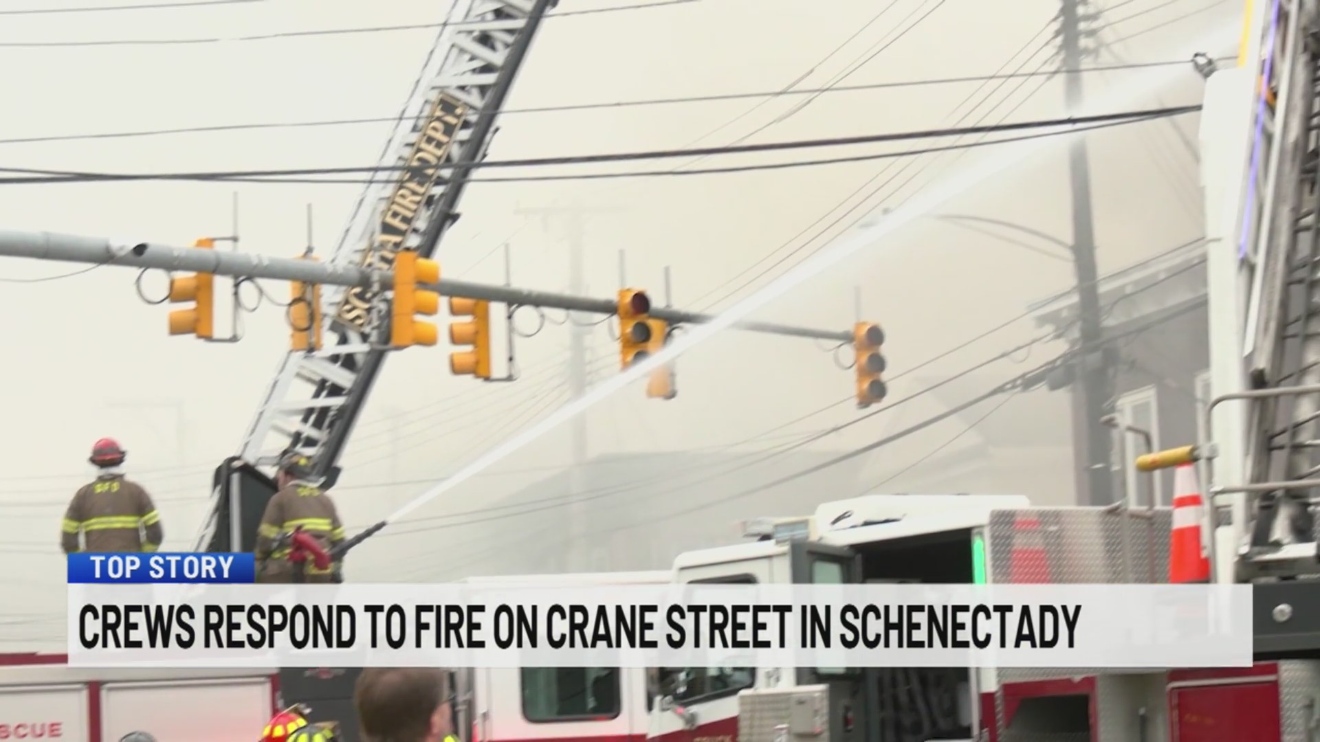 Crews respond to fire Crane Street fire in Schenectady