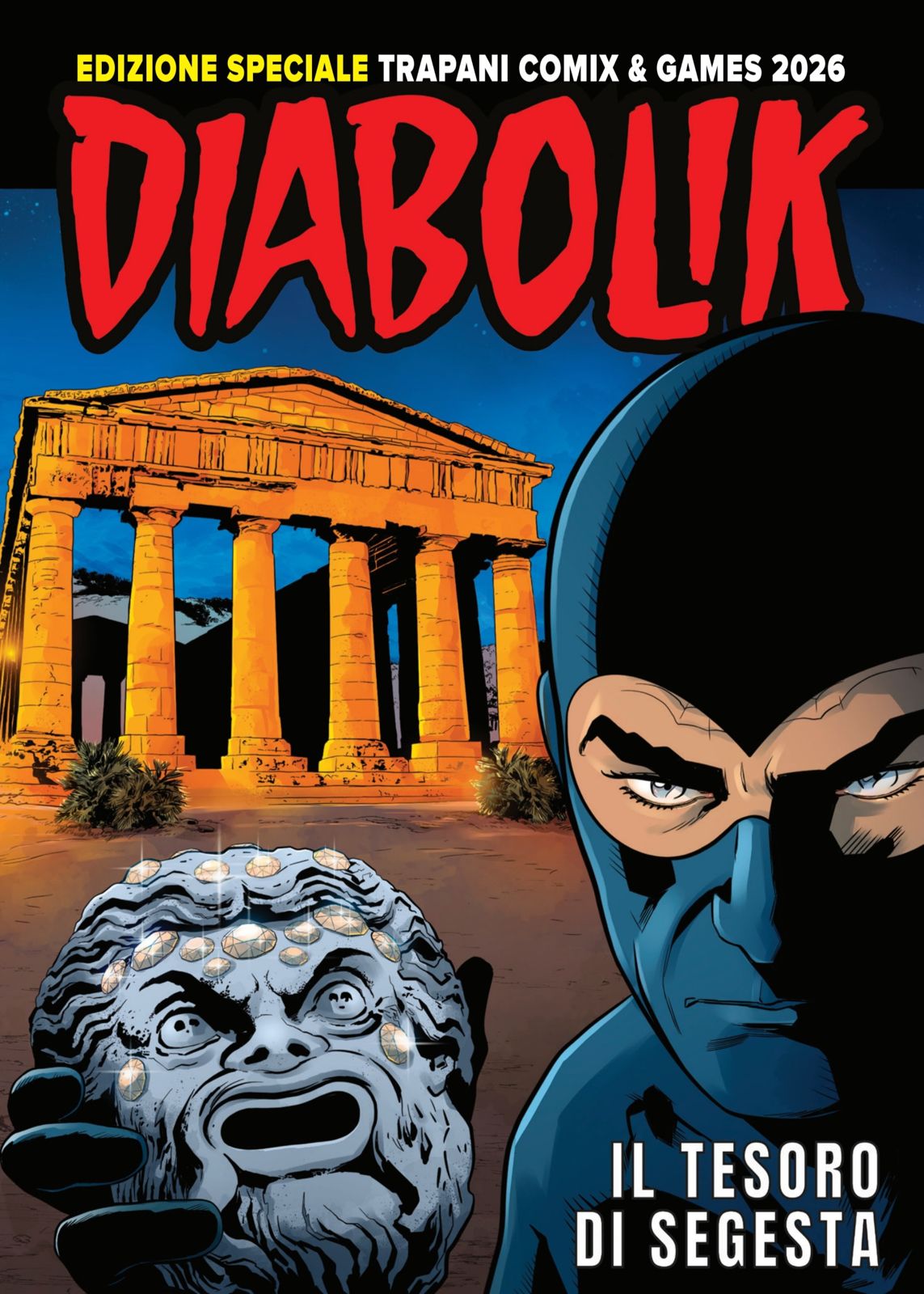 Un albo speciale di Diabolik ambientato nel parco archeologico di Segesta