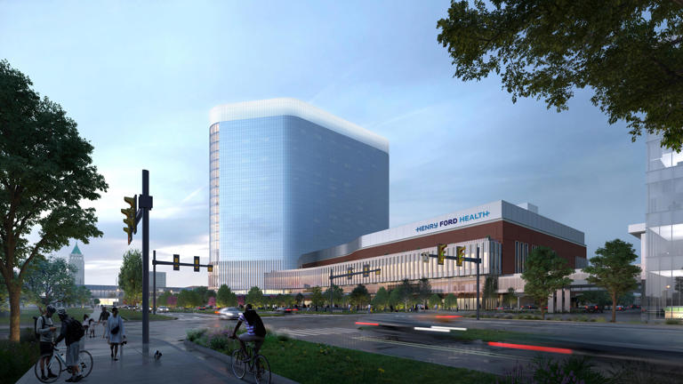 New Henry Ford Hospital tower in Detroit reaches final height