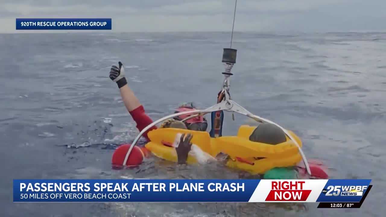 Video shows 11 rescued after plane crashes off Florida coast ...