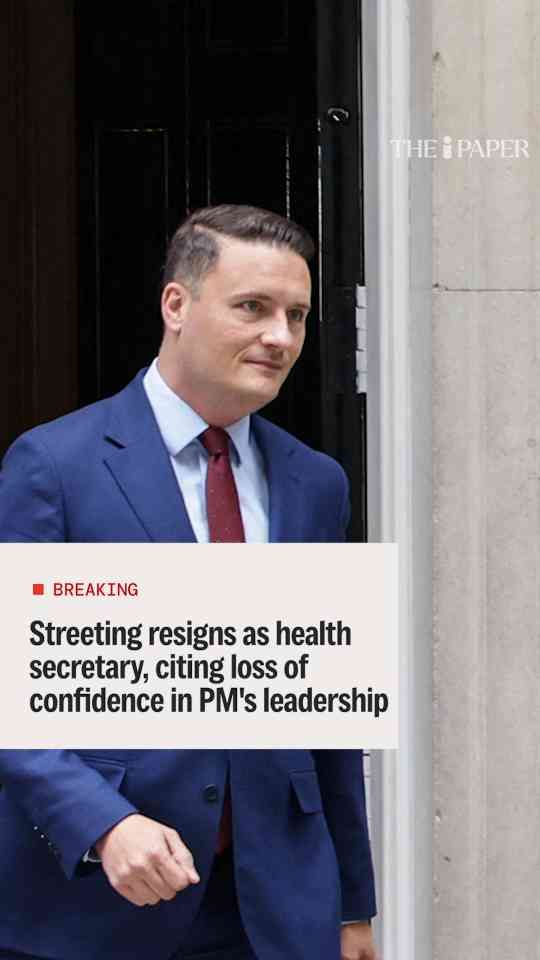 Breaking: Wes Streeting has resigned