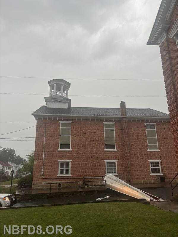 Steeple blows off church as storms sweep through the Susquehanna Valley