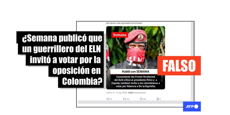 Semana no publicó que el ELN invitó a votar por la oposición en ...
