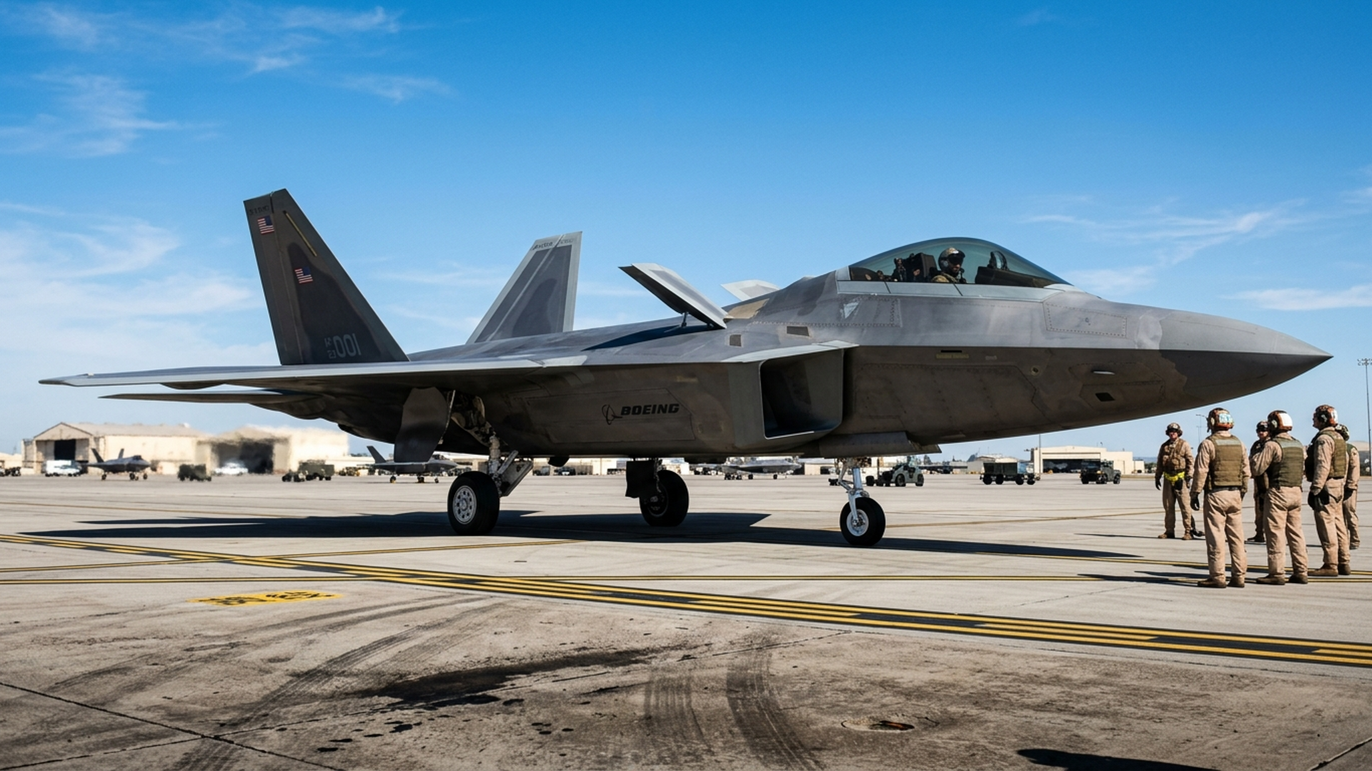 The F-47 Boeing fighter jet, canards, laser weapons, nuclear capability ...