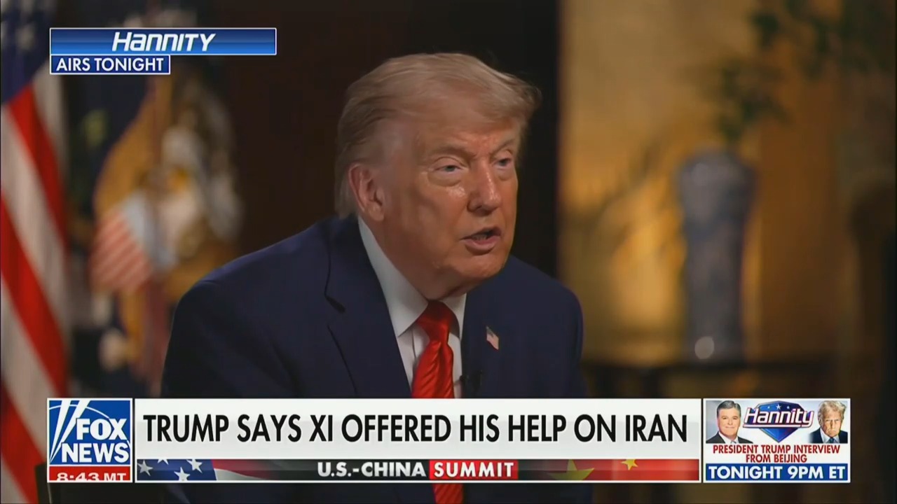 Trump tells Hannity China’s Xi would ‘love to help’ US secure Iran deal