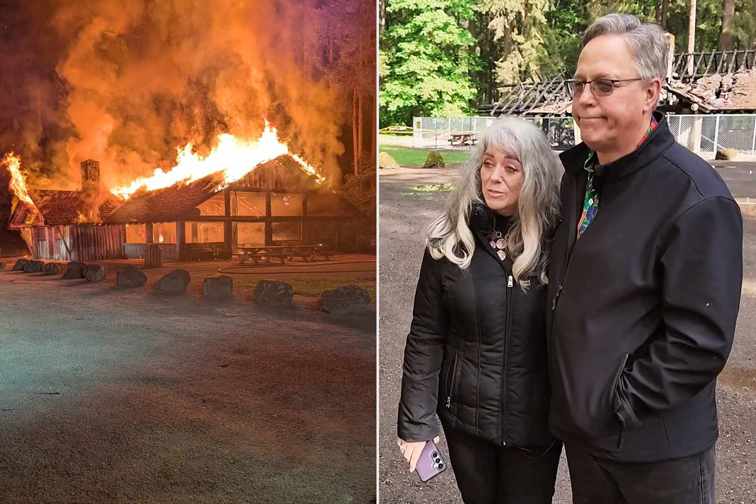 Suspicious fire destroys ceremony site days before couple's wedding