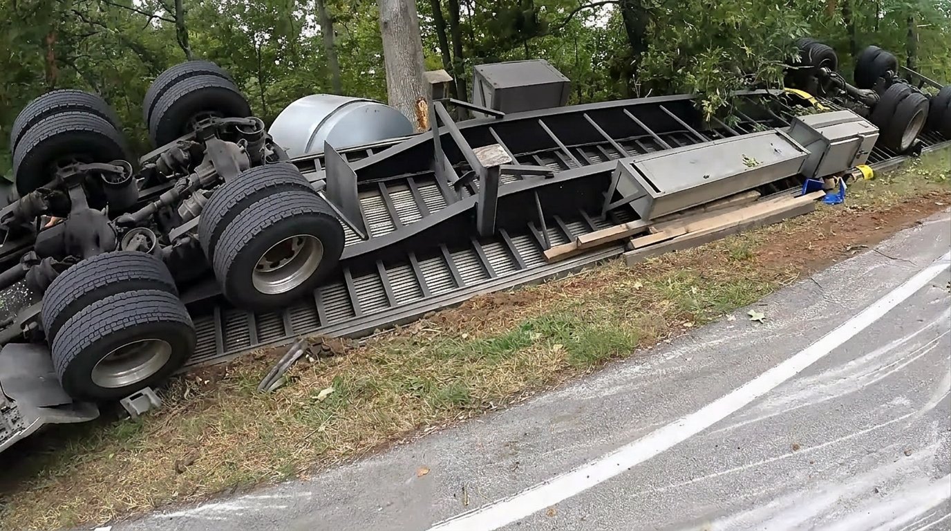 Flatbed incident with heavy coil