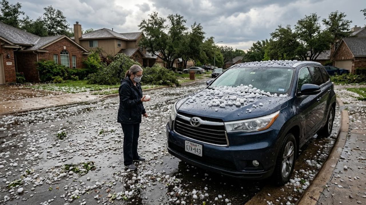Massive hail storm rips through Texas — 35,000 homes lose power overnight
